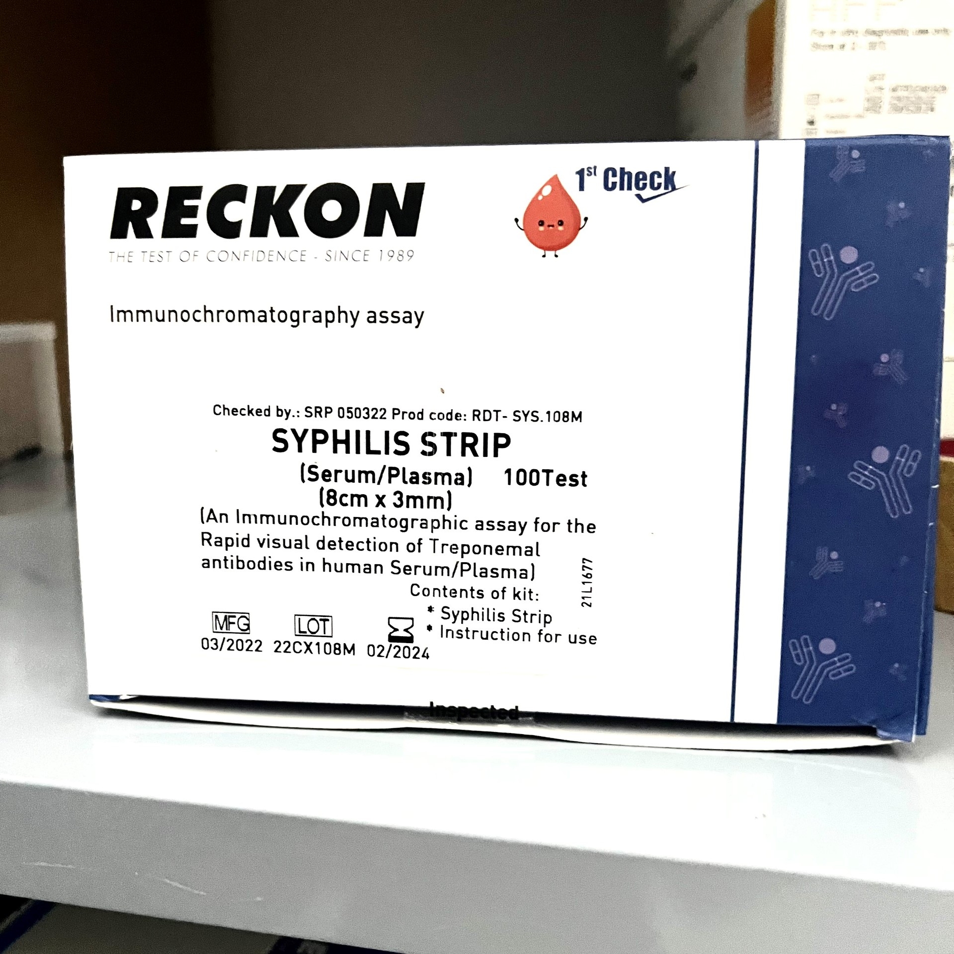 Reckon Syphilis Strip Test